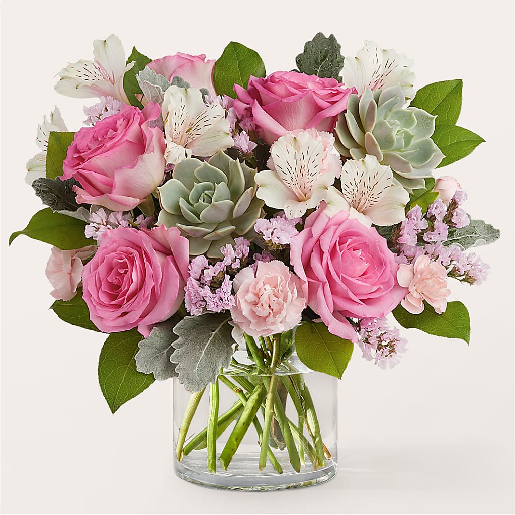 Dusty Rose Bouquet – pink, white flower arrangement | Durham, NC ...
